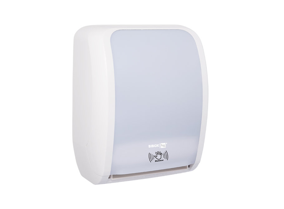 BIBOX SENSOR handdoekdispenser wit 430x320x210mm - Bielen Produkten